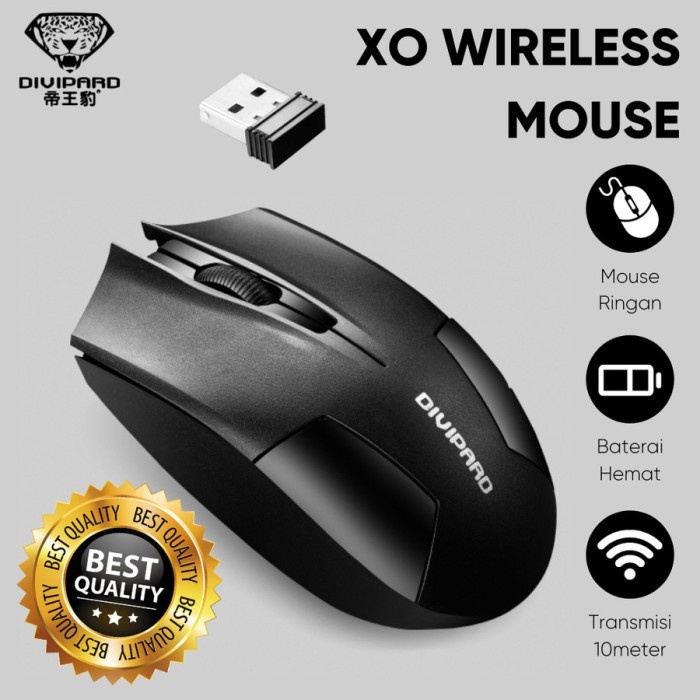 Jual Mouse Wireless Divipard X0 Mouse 1200DPI 2.4 Ghz | Shopee Indonesia