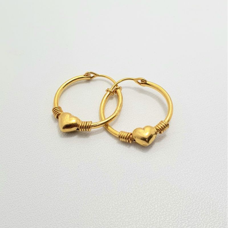 Jual Anting Ring Emas Muda Bola Love 1 Gram | Shopee Indonesia