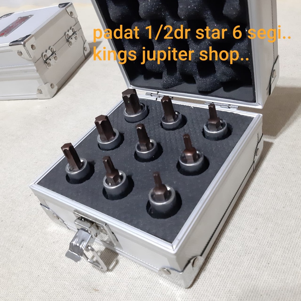 Jual MAXPOWER MATA SOK BINTANG 9PC 1/2DR SEGI 6 SET PADAT KUNCI SOKET ...