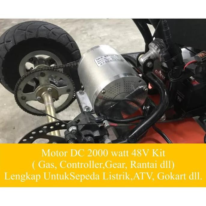 Jual spesial promo Motor Listrik 48V 2000W Brushless DC Konversi Kit ...