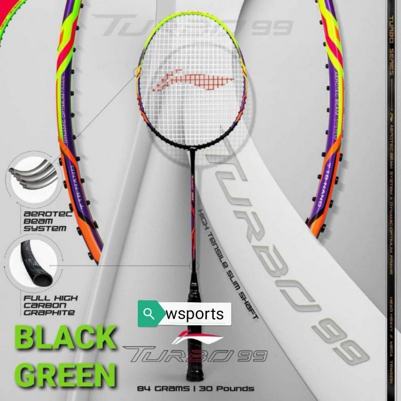 Jual [[Free Pasang Senar]] Raket Badminton LiNing Turbo 99 Original ...