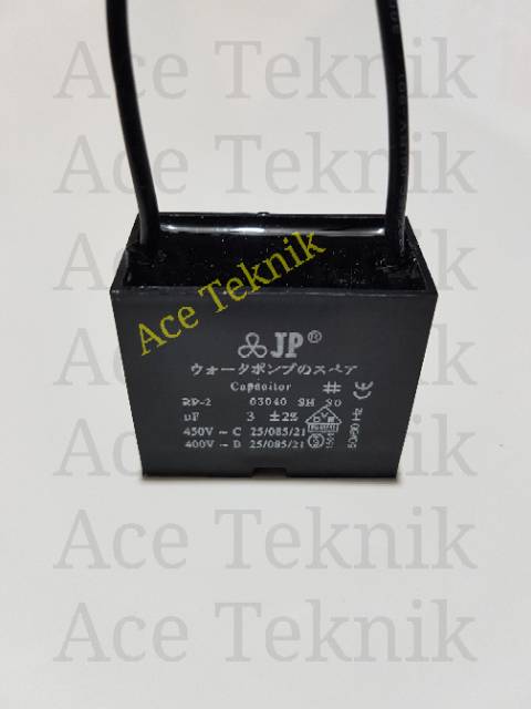 Jual JP 3 uf - 450V Kapasitor Kotak Kabel (Capacitor) | Shopee Indonesia