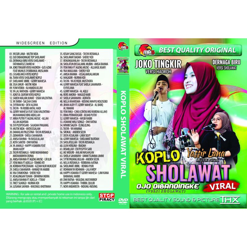 Jual Kaset Video Lagu " Koplo Sholawat Yassir Lana, Ojo Dibandingke " | Shopee Indonesia