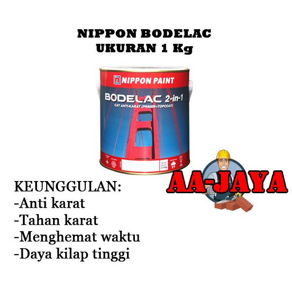Jual Nippon Bodelac / Cat Anti Karat Ukuran 1 Kg TERMURAH DAN ...