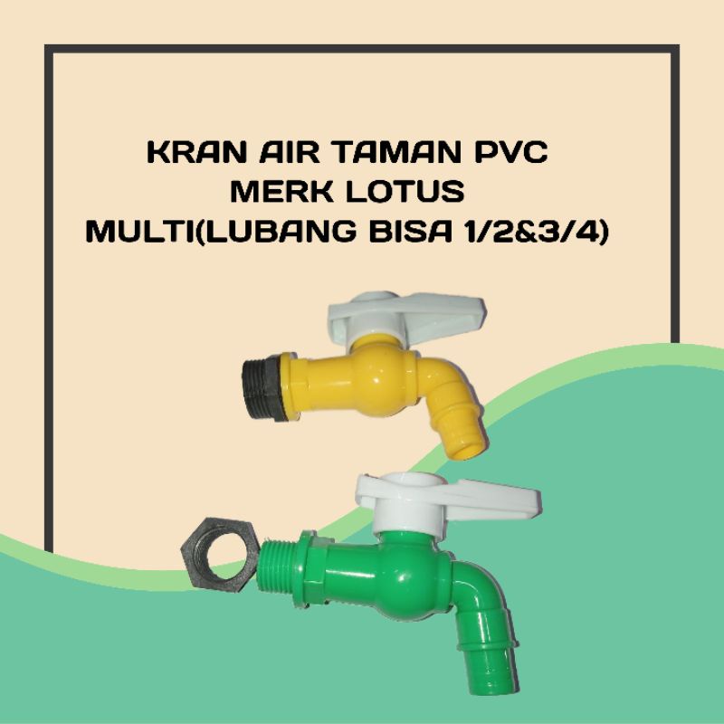 Jual LOTUS KRAN AIR TAMAN ABS TUTUP TOPI MULTI(1/2&3/4) | Shopee Indonesia