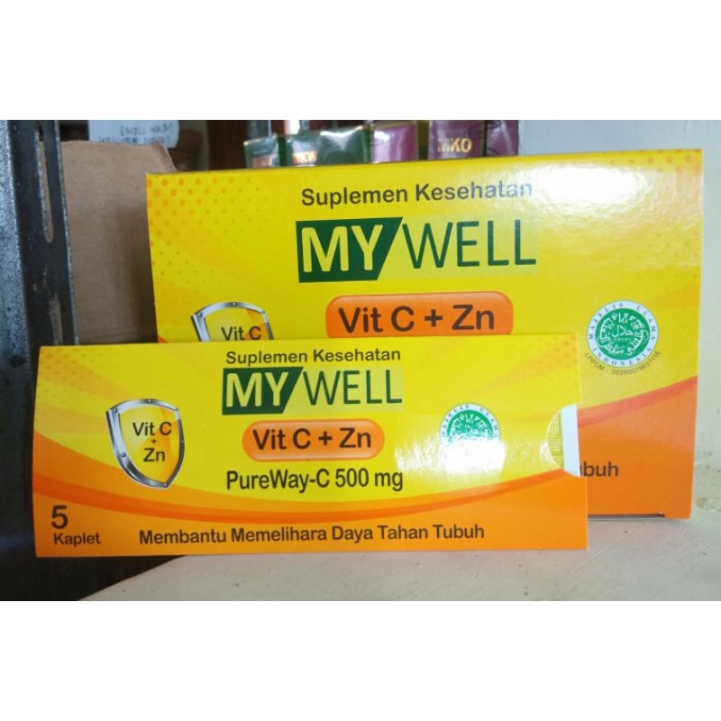 Jual MY WELL VIT C + Zn / VITAMIN DAYA TAHAN TUBUH | Shopee Indonesia