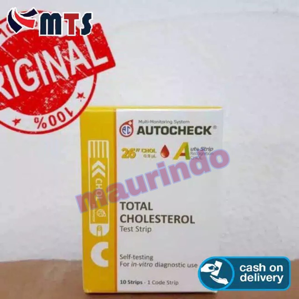 Jual COD - AUTOCHECK CHOLESTEROL / AUTOCHECK KOLESTEROL 10 STRIP ...