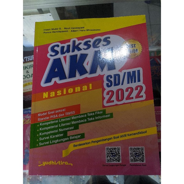 Jual SUKSES AKM SD 2021/2022 YUDISTIRA + kunci jawaban barcode | Shopee ...