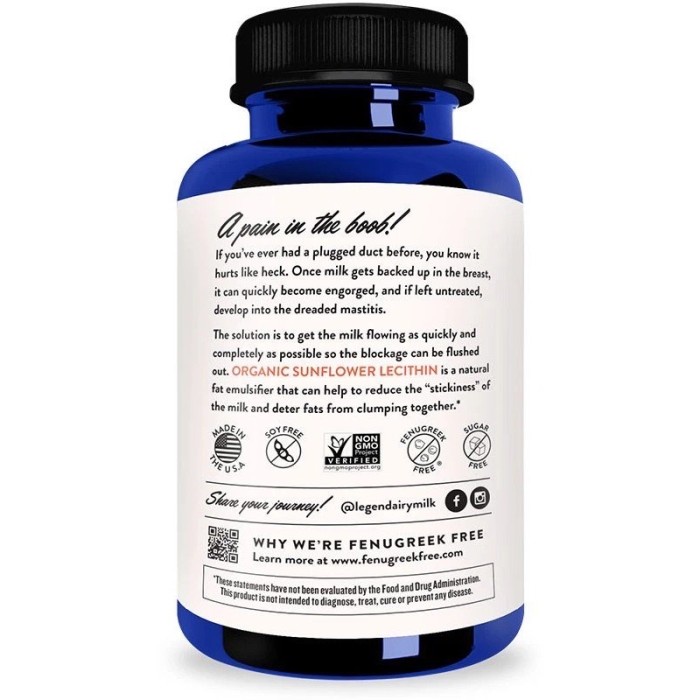 Jual booster-asi- legendairy milk organic sunflower lecithin asi 200 ...