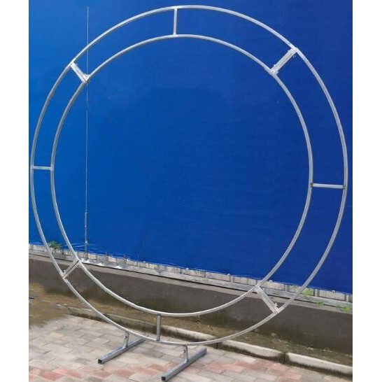 Jual Rangka Bulat Lingkaran Circle/Standing Backdrop/Standing Flower ...
