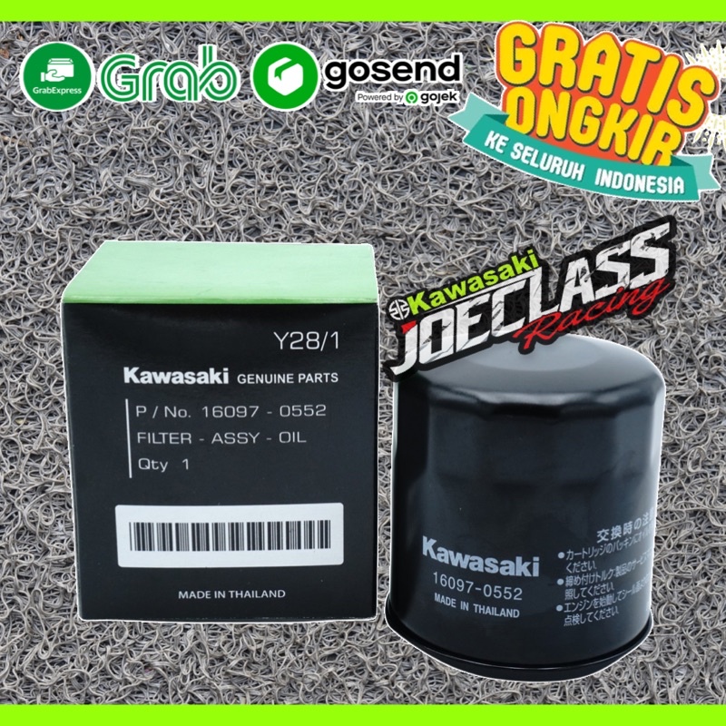 Jual (552) Filter Assy Oil Ninja250 FI ZX25R ZX400 ZX600 ER6 Z1000 H2 ...