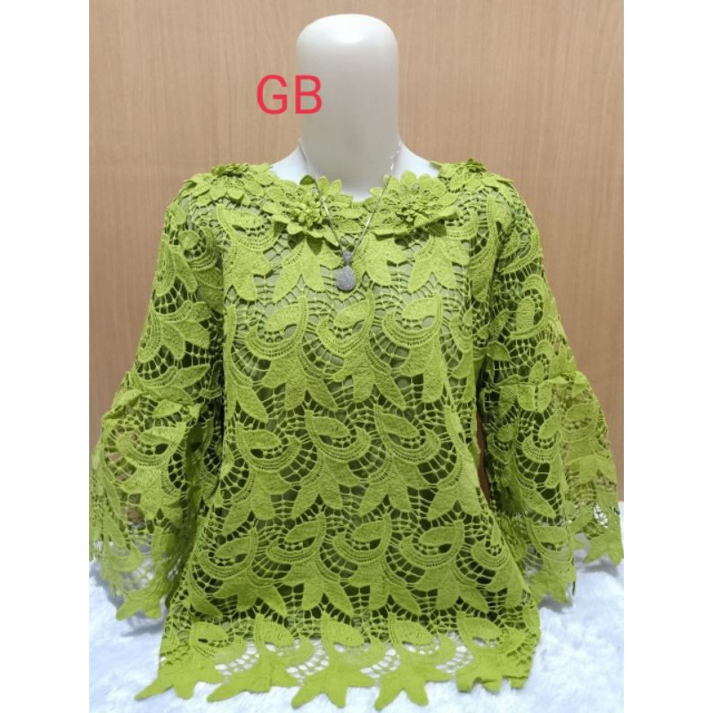 Jual blus brokat cantik | Shopee Indonesia