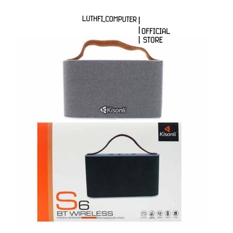 Jual Speaker Wireless Portable Bluetooth Kisonli S6 / Speaker bluetooth ...