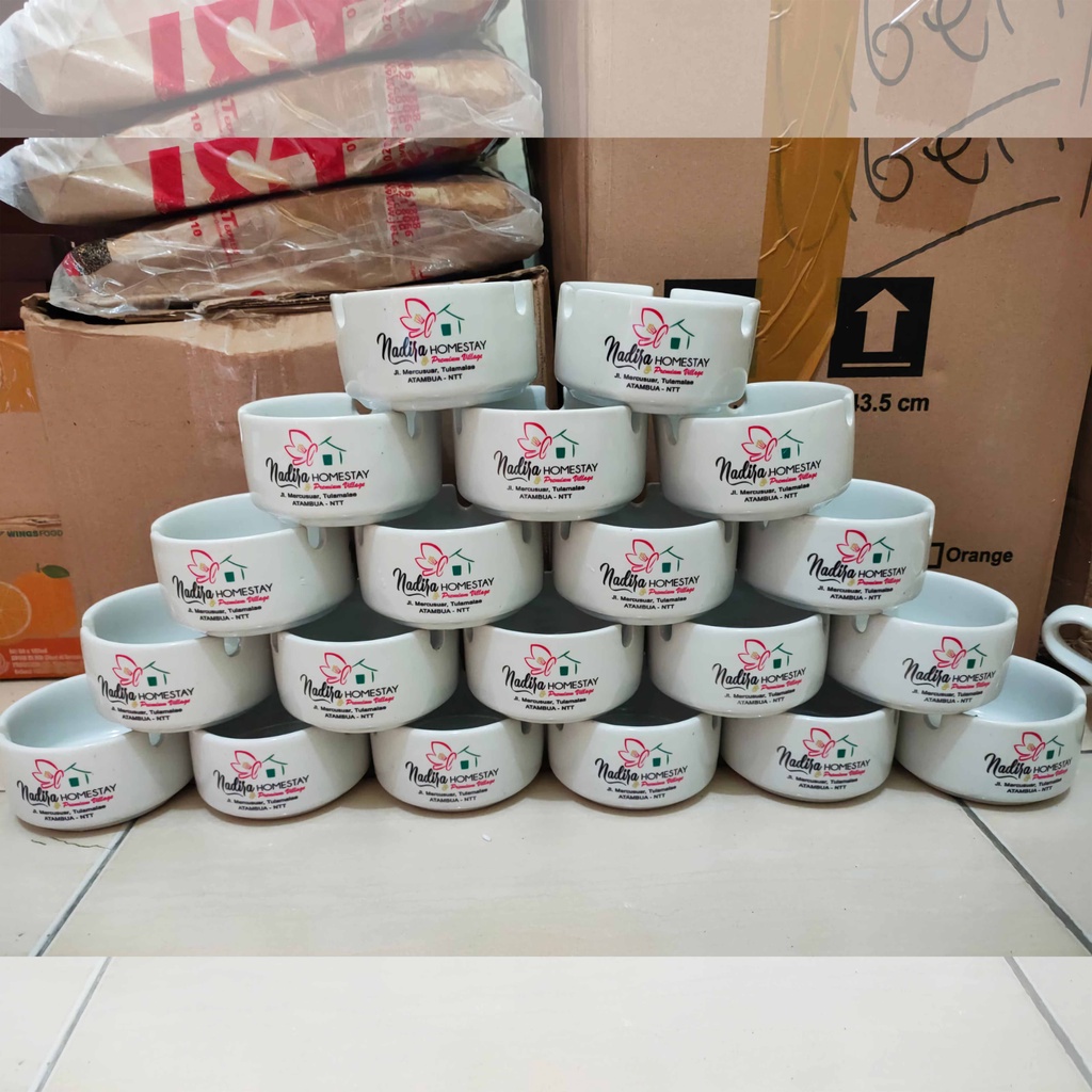 Jual Asbak Logo / custom asbak rokok - bikin asbak bahan keramik ...