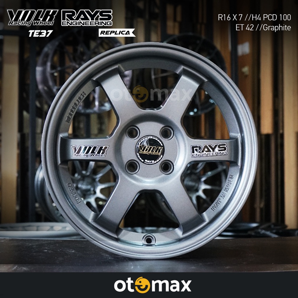 Jual Velg Mobil Volk Rays TE37 (2AGA42) Ring 16 H4 Graphite | Shopee Indonesia
