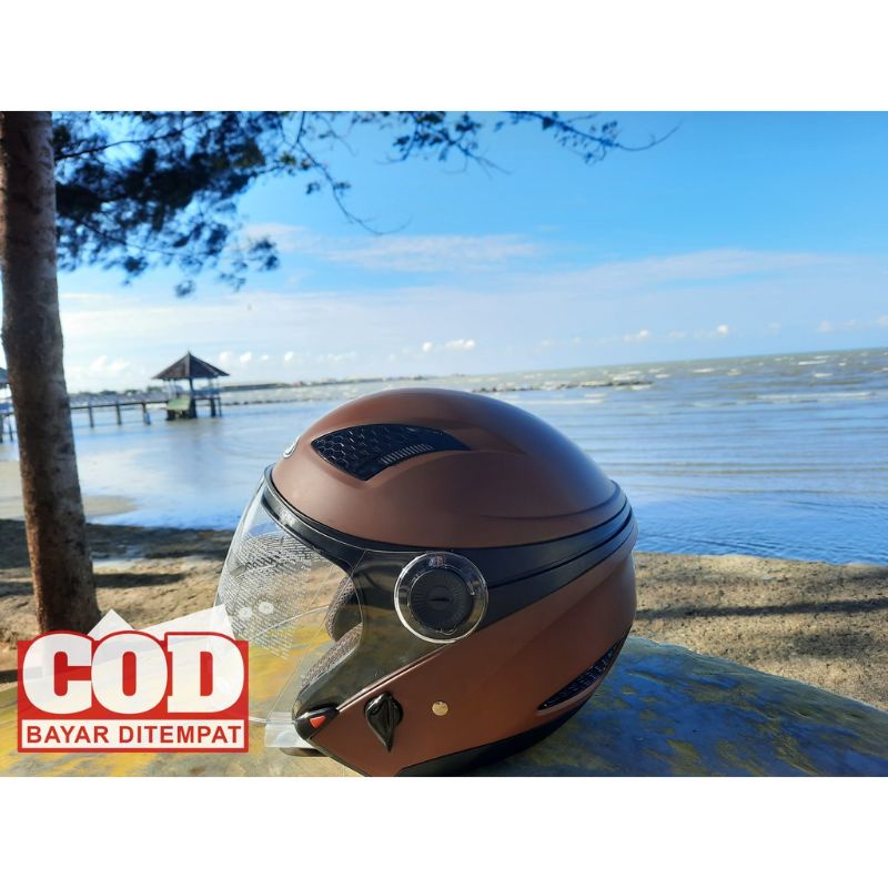 Jual HELM ZEUS 610 HALF FACE ZS610 SOLID - WARNA LENGKAP HELM ZEUS HALF ...