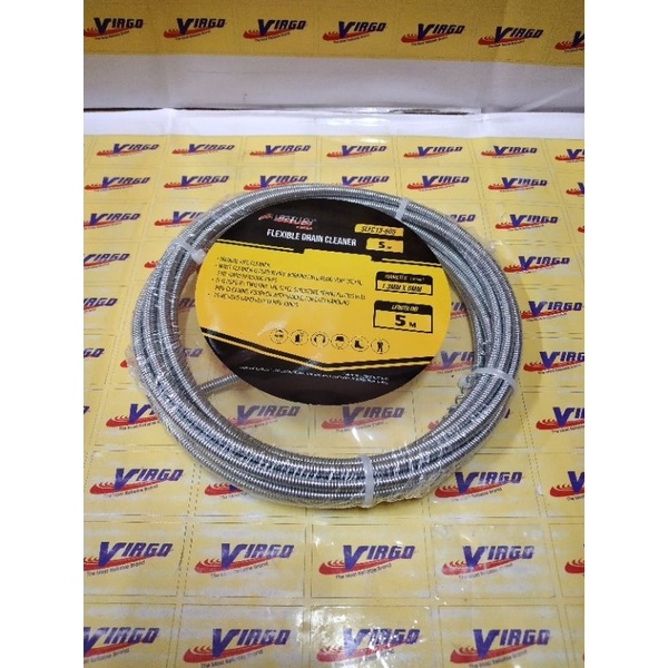 Jual SOLID SLFC13-605 FLEXIBLE DRAIN CLEANER 5 M ALAT PEMBERSIH PIPA TERSUMBAT 5M | Shopee Indonesia