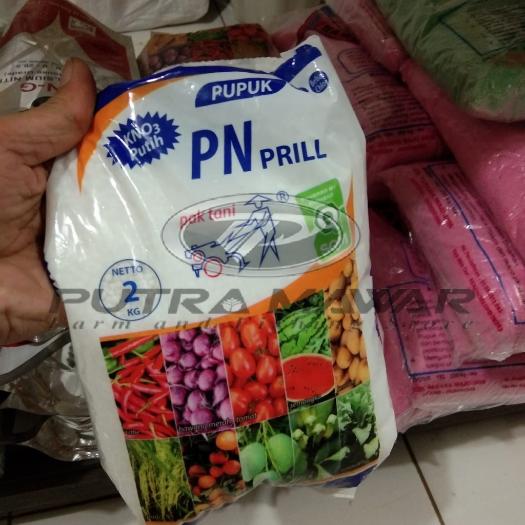 Jual Pupuk KNO3 Putih PN PRILL 2kg Pak Tani Asli Mengandung Kalium ...