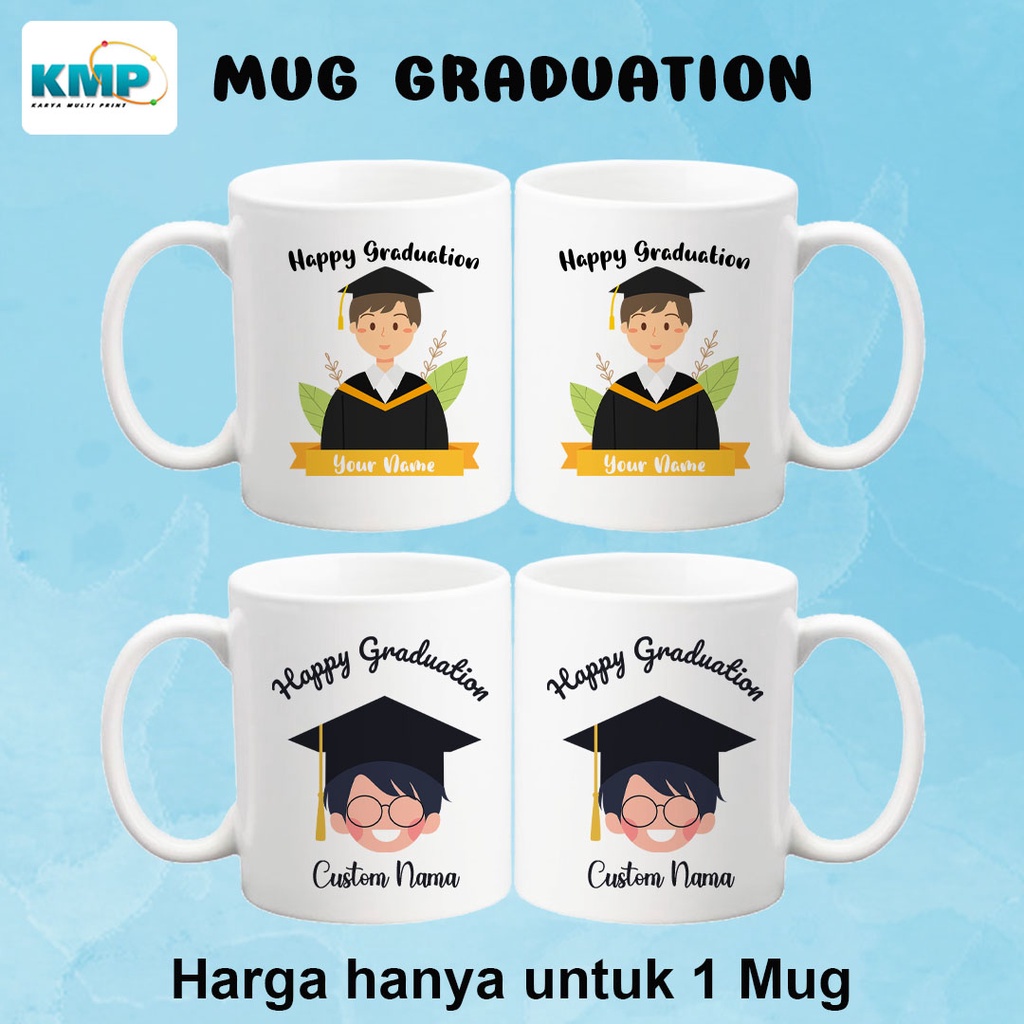 Jual Mug Custom Wisuda Graduation laki laki | Hampers Kado Hadiah ...