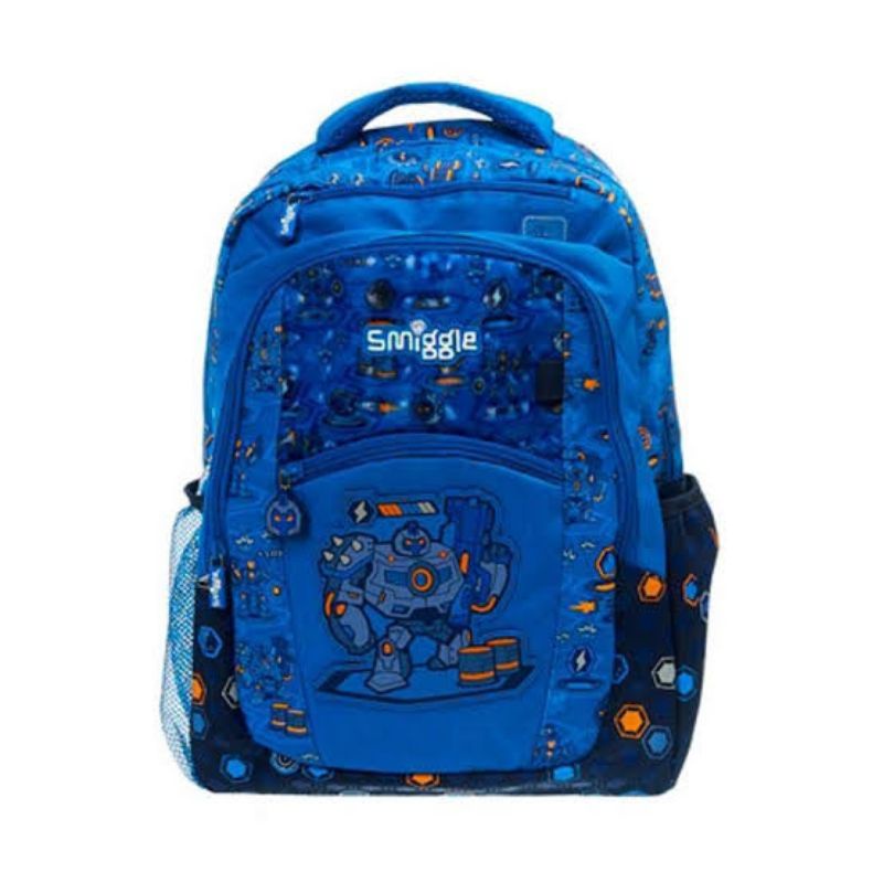 Jual Smiggle Universe Backpack Blue Robot Original - Tas Ransel Sekolah ...