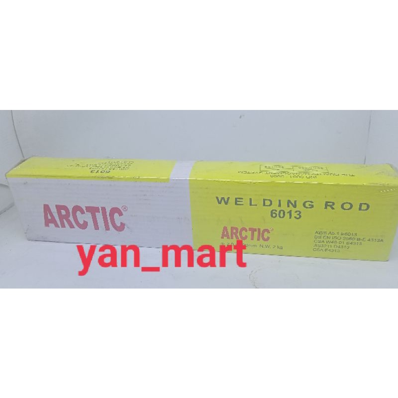 Jual kawat las pakan las 2 mm arctic bukan rd460 rd260 AWS 6013 2 kg ...