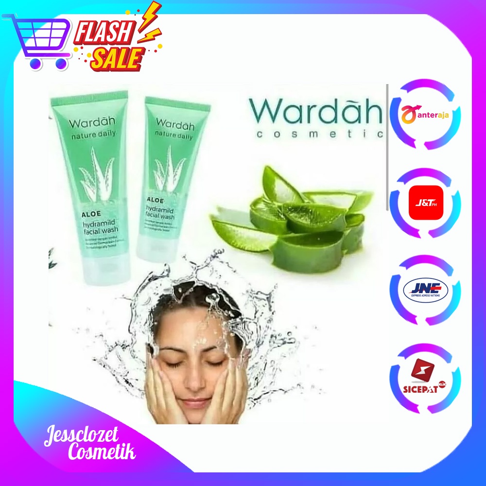 Jual Sabun Cuci Muka Wardah Facial Wash Wardah Hydramild Aloe Vera ...