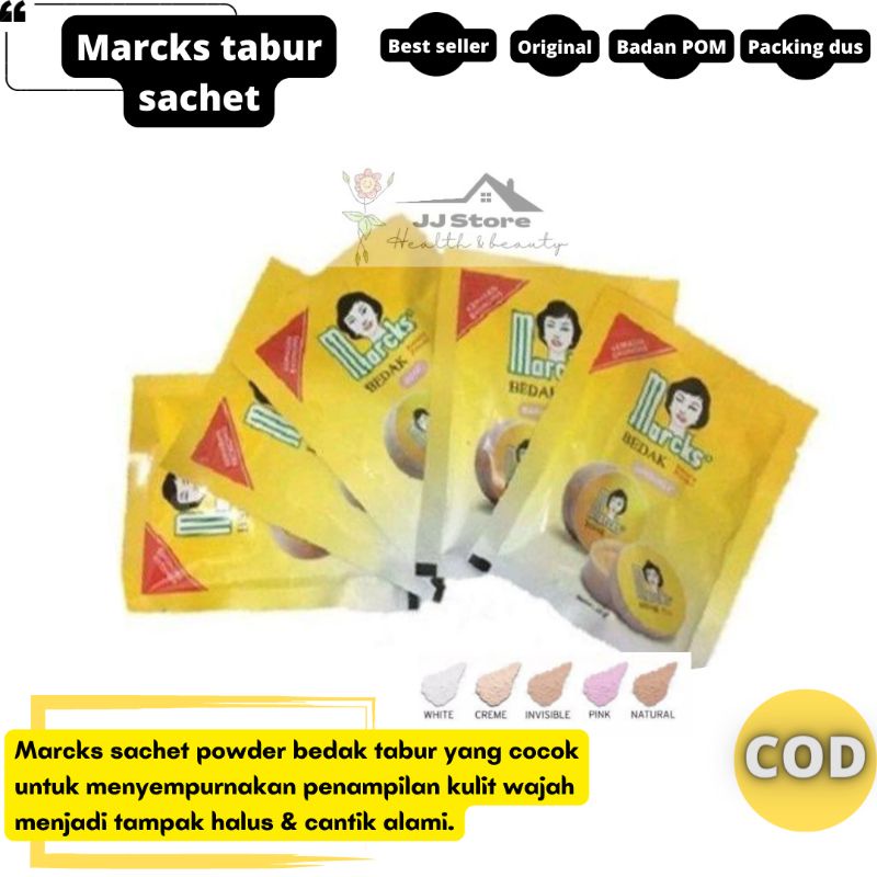 Jual Marcks bedak tabur sachet | Shopee Indonesia