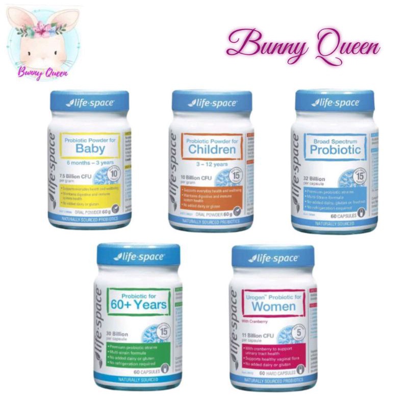 Jual Life Space Probiotik for Women / Children / 60+ Years / Baby ...