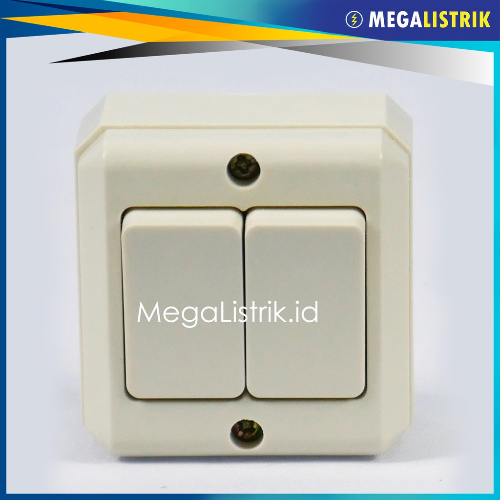 Jual DEXTA SAKLAR DOUBLE / SERI SWITCH OUTBOW / OB CREAM DX-912 / DX912 ...