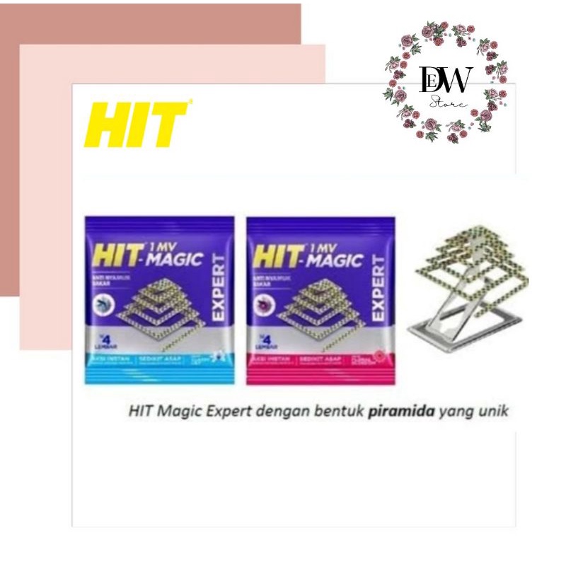Jual HIT Expert Piramida Obat Nyamuk Bakar (1 sachet isi 4 lembar ...