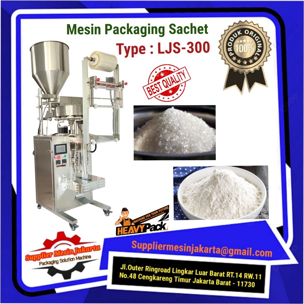Jual Mesin Packaging/Pengemas Sachet Granule Bubuk LJS-300 HEAVYPACK ...