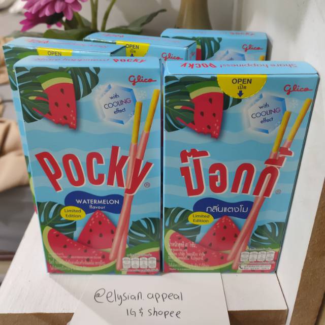 Jual Pocky watermelon special edition | Shopee Indonesia