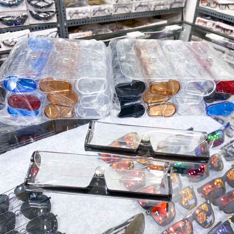 Jual Kotak Frame Kacamata Plastik Mika Transparan Box Kecil Baca Minus ...