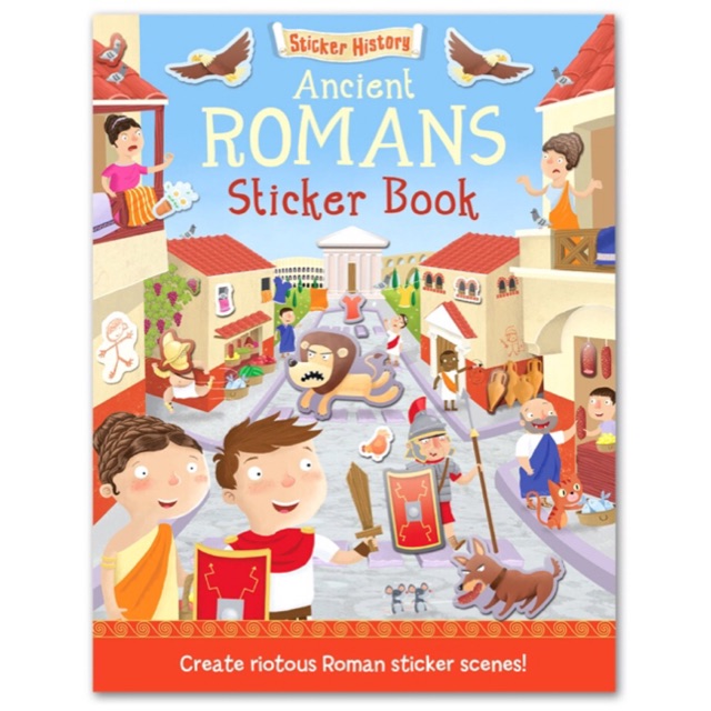 Jual Sticker History Ancient Romans Sticker Book (Create riotous Roman ...