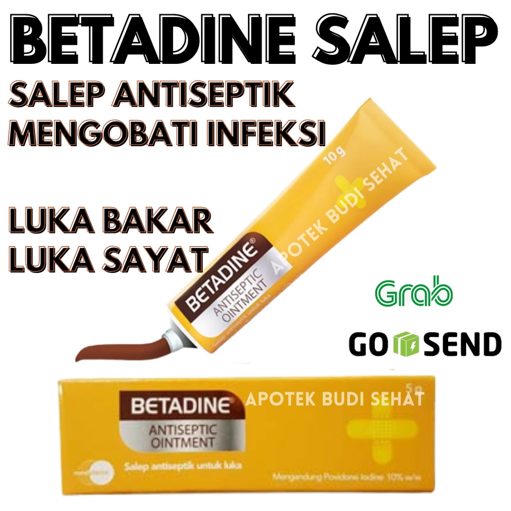 Jual Betadine Salep Betadine Ointment Antiseptic 5gr Salep Luka Bakar ...
