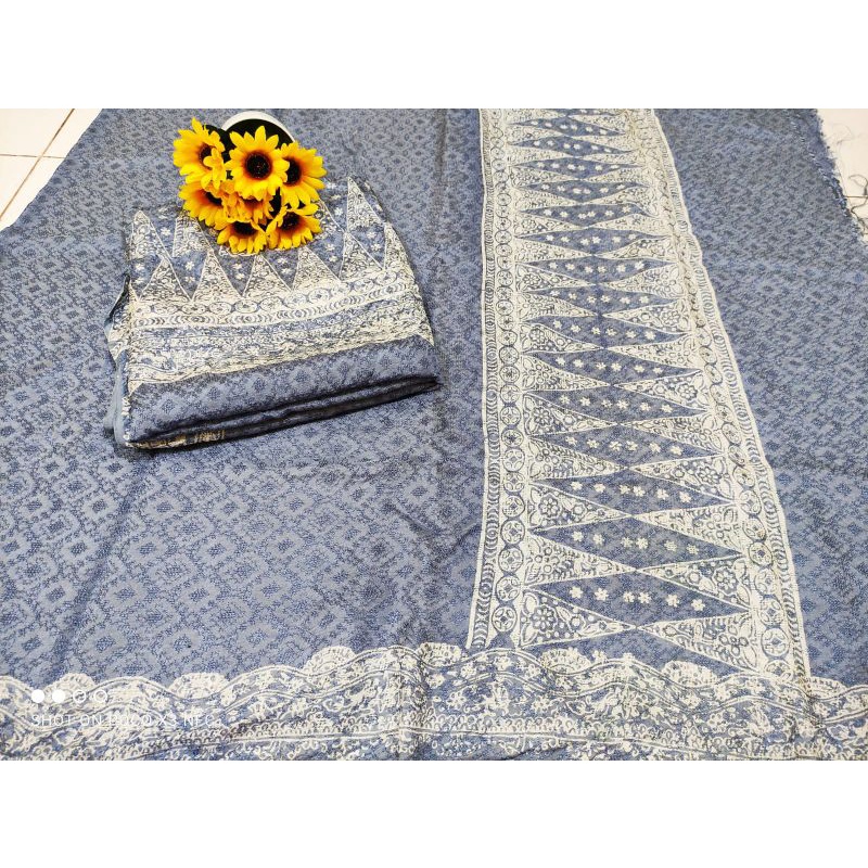 Jual KAIN BATIK CAP JUPRI PALEMBANG KOSONGAN SET SEMI SUTRA TRUSMI ...