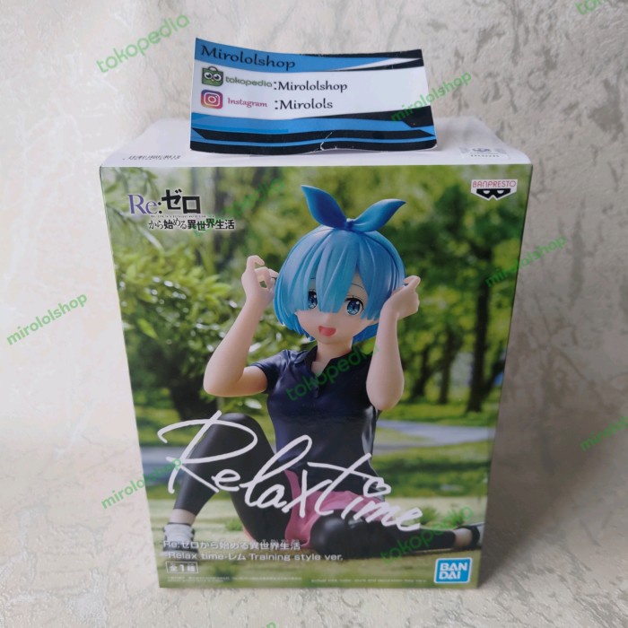 Jual Banpresto relax time Rem training style ver re:zero anime figure ...
