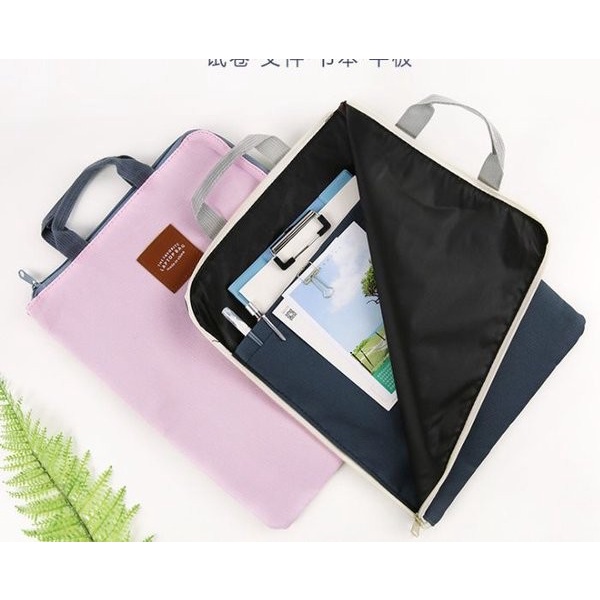 Jual TAS FOLDER KANVAS PELINDUNG DOKUMEN A4 LAPTOP IPAD TABLET MURAH ...