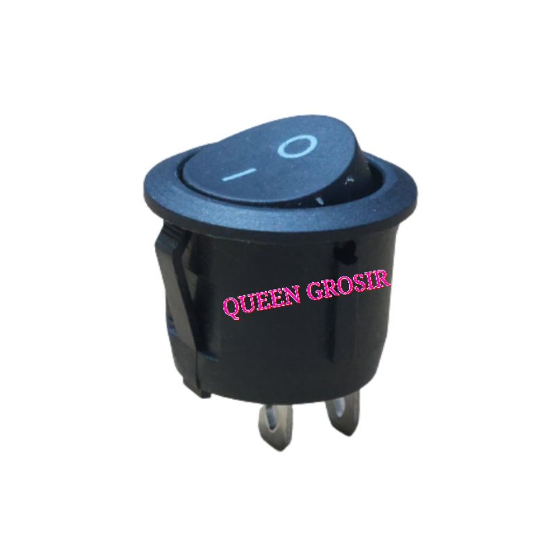 Jual Saklar Switch Bulat ON-OFF 2pin Besar/Saklar Bulat Hitam ON-OFF 2 ...