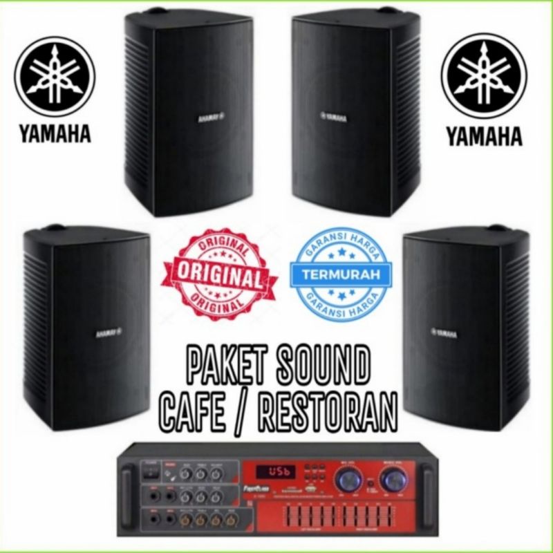 Jual PAKET SOUND YAMAHA 4 TITIK CAFE/RESTORAN KANTORAN AMPLI BLUETOOTH | Shopee Indonesia