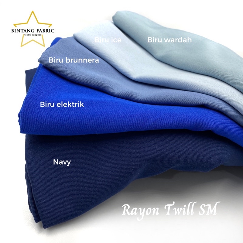 Jual Bahan Kain Baju Rayon Twill SM per 0,5 meter | Shopee Indonesia