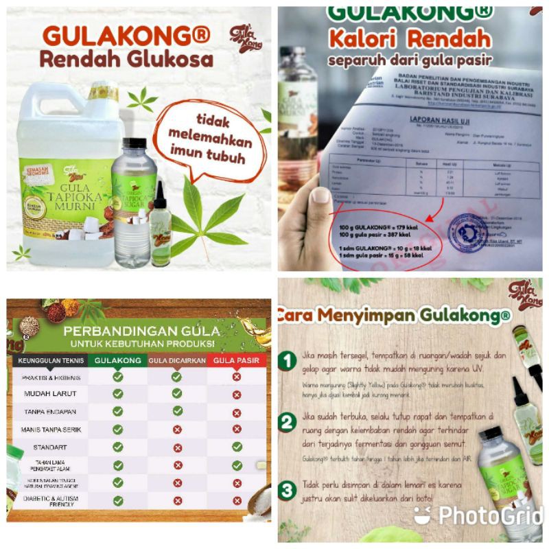 Jual Gulakong gula singkong / gula rendah kalori / gula diabetes /gula ...