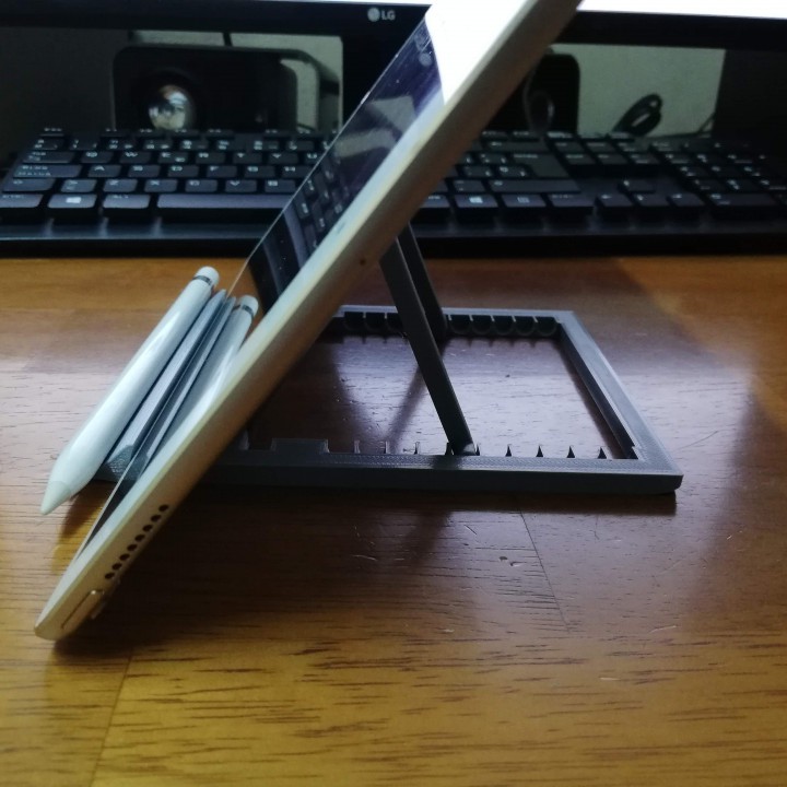 Jual Foldable Stand Dudukan Apple Ipad & Apple Pen Holder Mount 3d ...