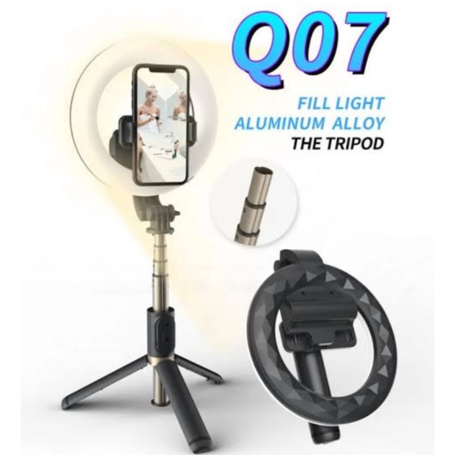 Jual Tongsis Bluetooth Q07 3IN1 + Tripod Selfie Stick /Wireless Remote Control Hp Camera Support ...