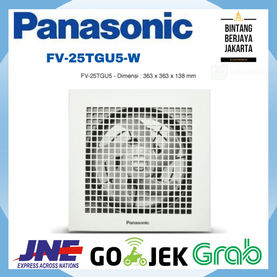 Jual PANASONIC Exhaust Fan Ceiling Plafon FV 25TGU / FV-25TGU5 ...