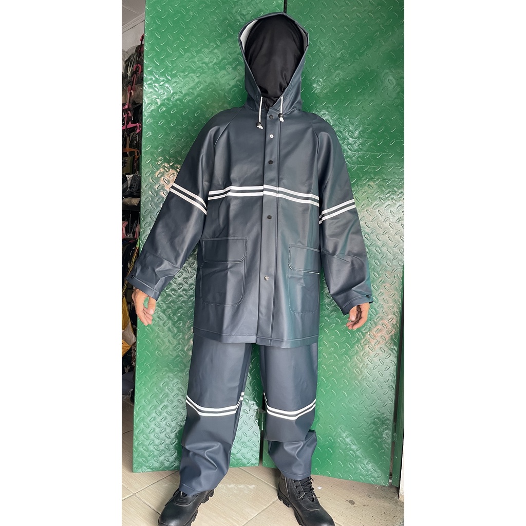 Jual Jas Hujan PVC Navy Biru Dongker - Jas Hujan PVC Karet Tebal - Jas ... Jual Jas Hujan PVC Navy Biru Dongker - Jas Hujan PVC Karet Tebal - Jas ...