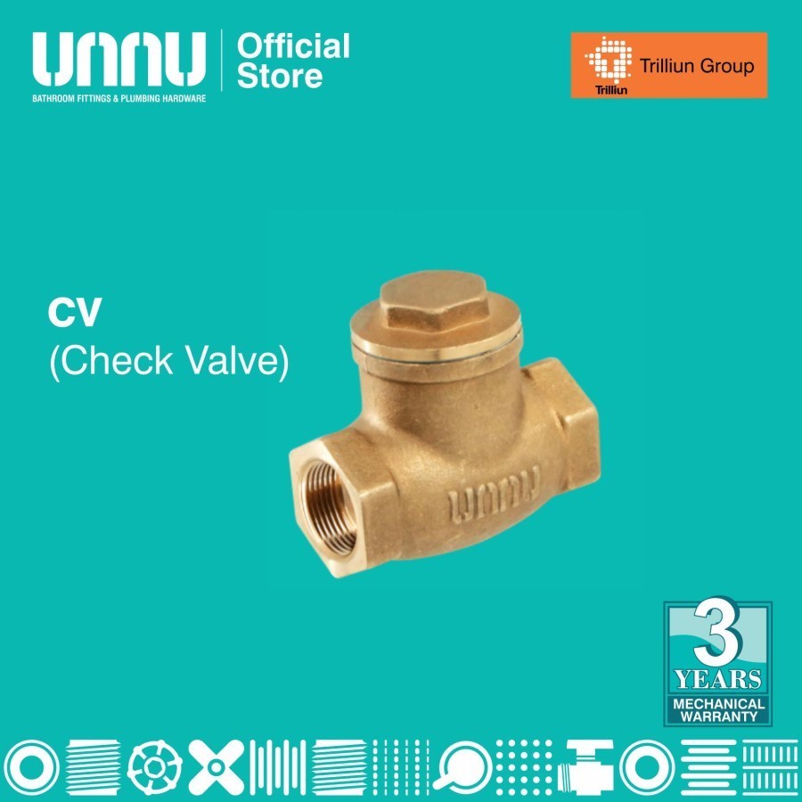 Jual UNNU Check Valve - CV 1/2" inch ( Berkelas ) | Shopee Indonesia