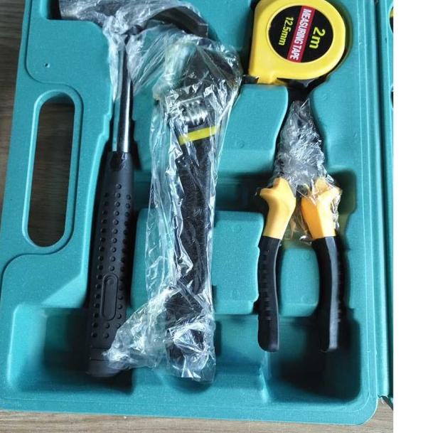 Jual Alat Set Perkakas Komplit Palu Tang Obeng Kunci Pas Tool Kit 11 in ...