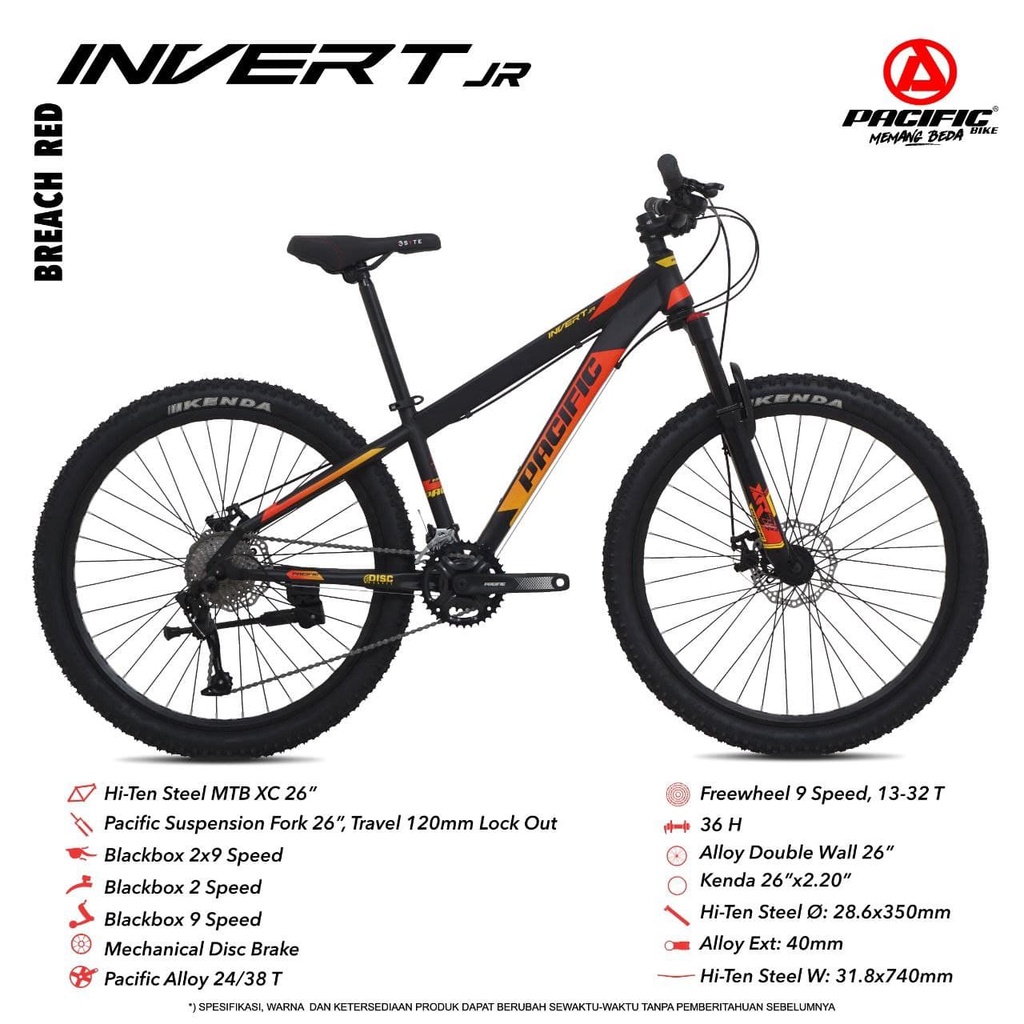 Jual SEPEDA GUNUNG MTB 26 INCH / MTB INVERT JR PACIFIC / SEPEDA DEWASA ...