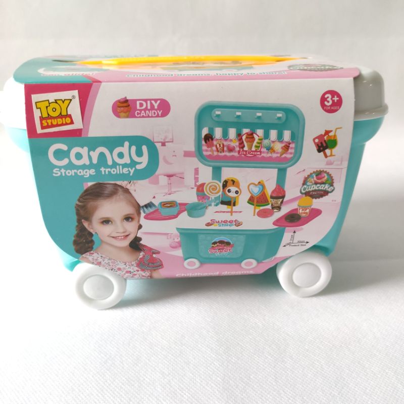 Jual Mainan Anak Ice cream Cart - Candy Storage Trolley | Shopee Indonesia